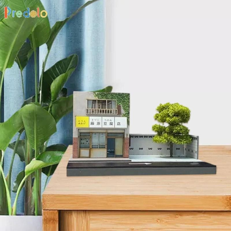 predolo 1:64 Scale Japanese Tofu Shop Model Collector Diecast Car Model ...