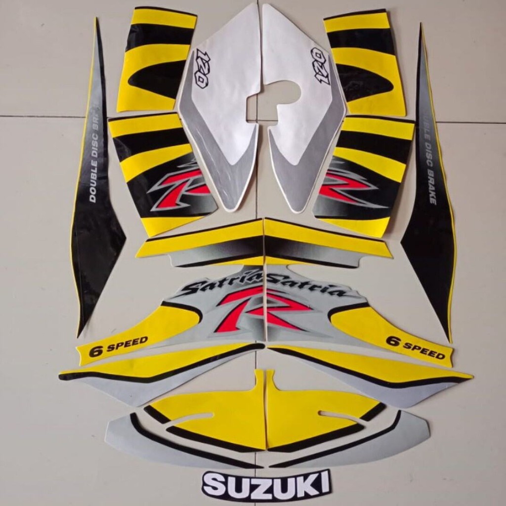 Original Striping Suzuki Satria R 120 2002 old original sticker Suzuki ...