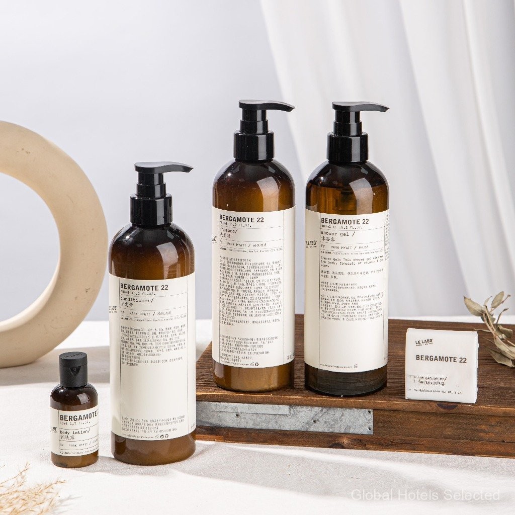 LE LABO Park Hyatt BERGAMOTE22 Hair & Body Care 480ml 2-Bottle Set (Shampoo+Conditioner/Body ...