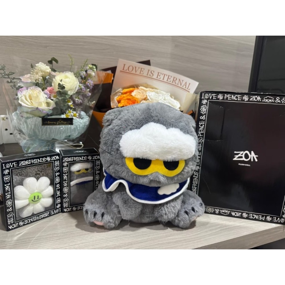 Kpop Idol G-DRAGON ZO&FRIENDS Plush ZOA Grey Cat Doll GD | Shopee Malaysia