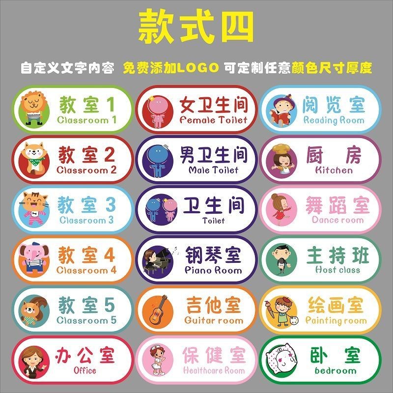 Acrylic Classroom House Plate Class Plate Kindergarten Training Class ...