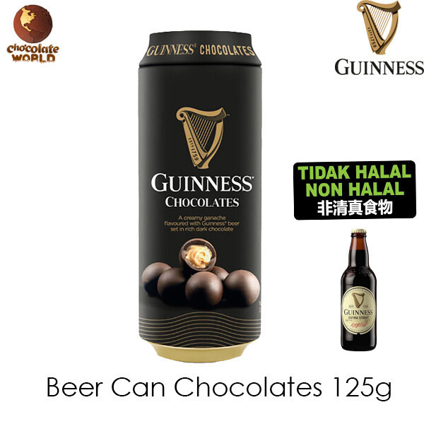 [Non-Halal] Guinness Dark Chocolate Truffle Beer Can 125g (Made in EU ...