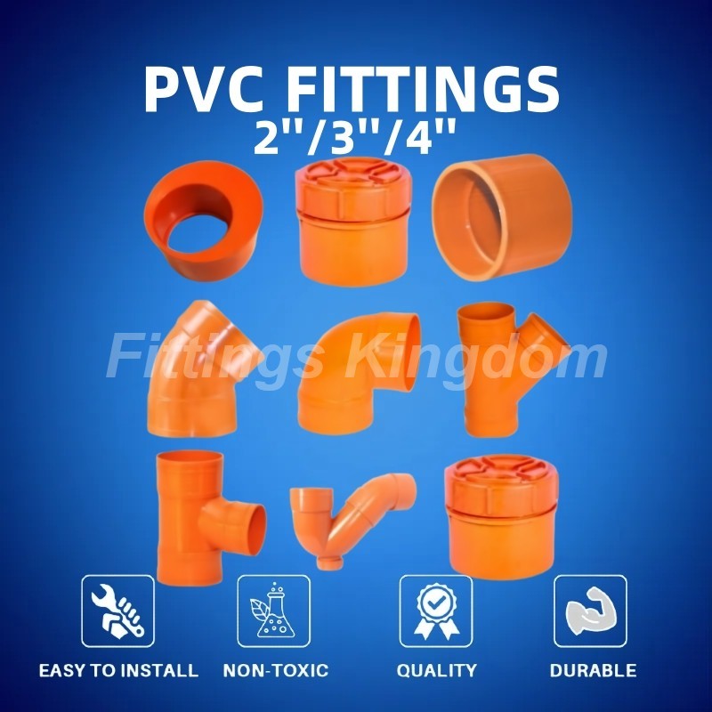 PVC ORANGE PIPE FITTINGS 2"/3"/4" (Sold Per Piece) | Shopee Malaysia