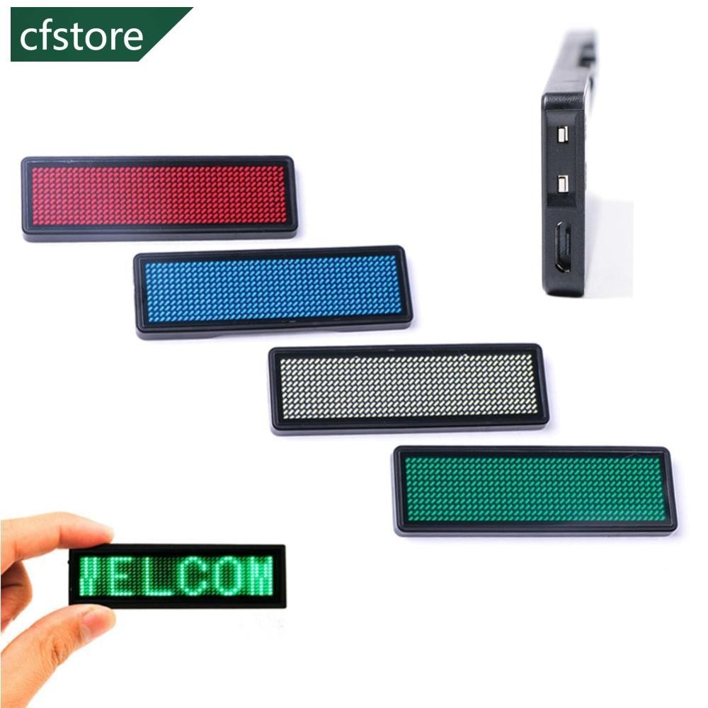 CFSTORE Mini LED Digital Programmable Rechargeable Scrolling Name ...
