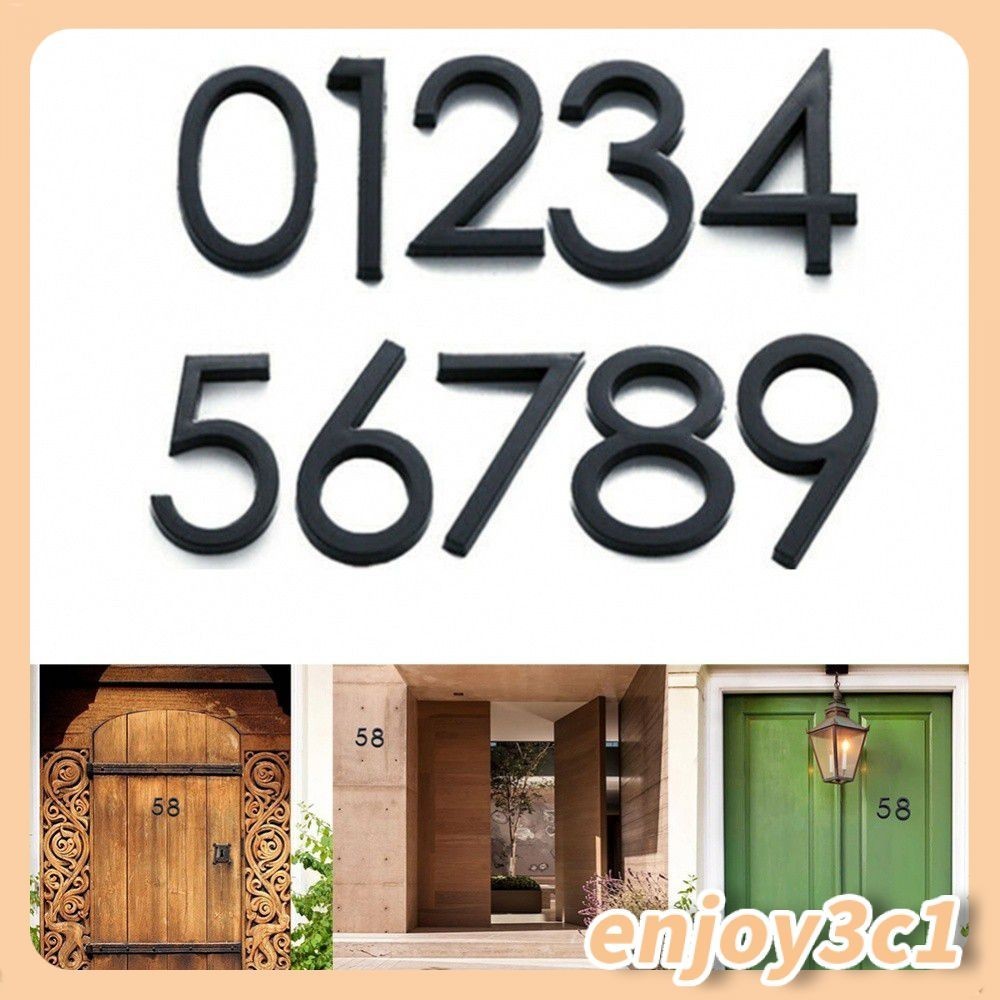 7cm 3D Numeral Plate Plaque Sign Gate Digits Number Tag Label 0 To 9 ...