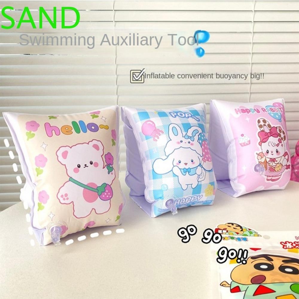 SAND Cartoon Swim Floats Sleeves, PVC Dog Pattern Swimming Inflatable ...