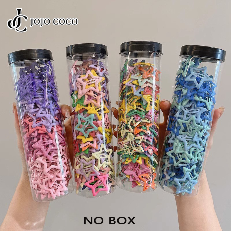 JOJO COCO 6Pcs Colorful Star Hairpin Forehead Bangs Hair Accessories ...