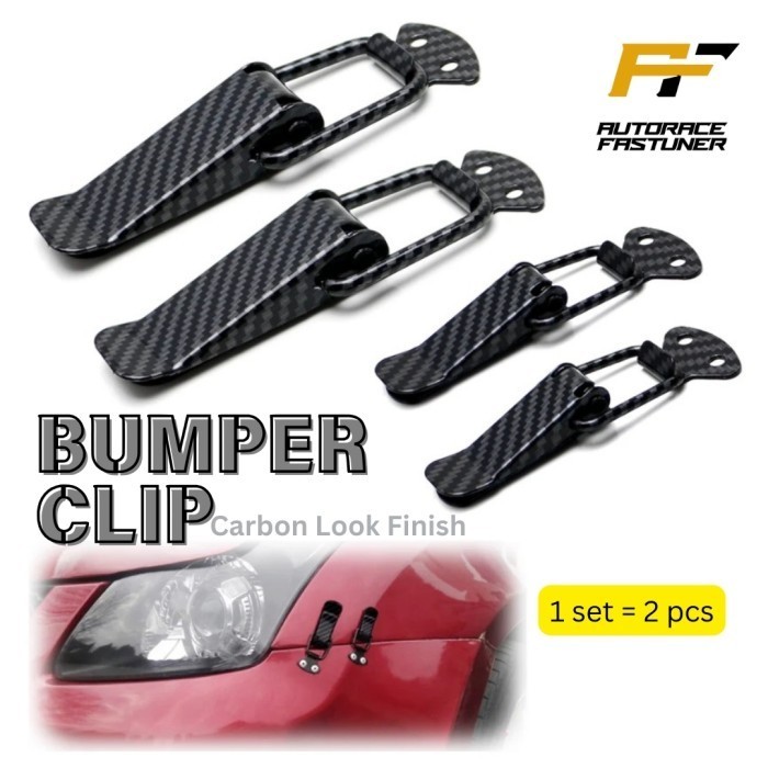 Universal Carbon Bumper Clips 2 pcs Racing Car Bumper Clips | Shopee ...