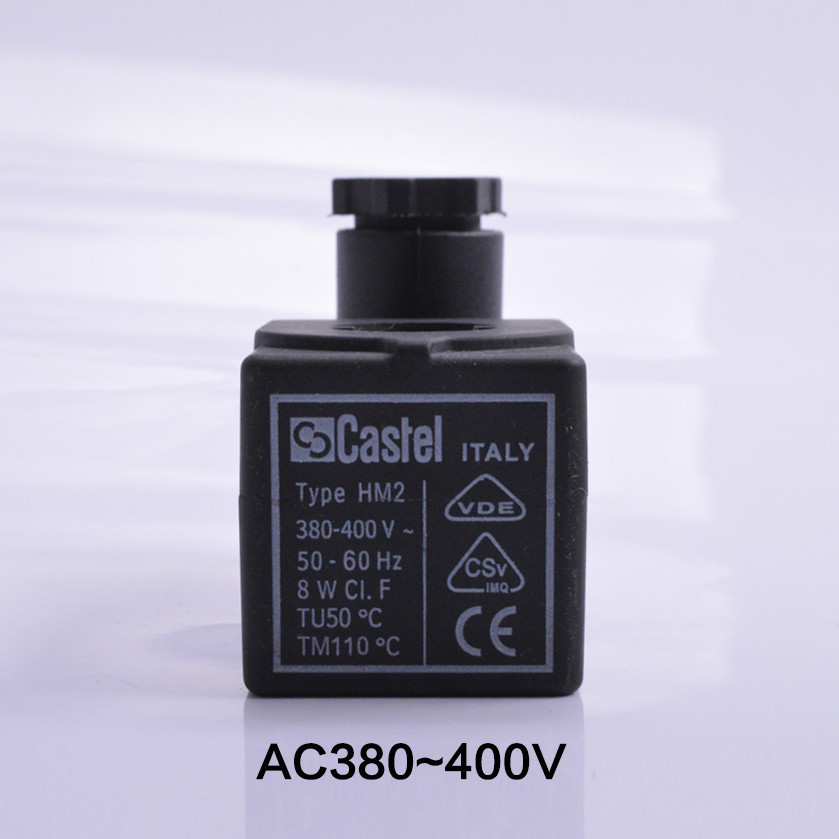 Castel Castel Hongsen Style Solenoid Valve Coil 380/9100/RA6 Type HM2 ...