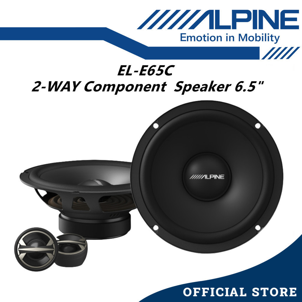 Alpine 6.5" E Series 2 Way Component Speaker Set EL-E65C | Shopee Malaysia