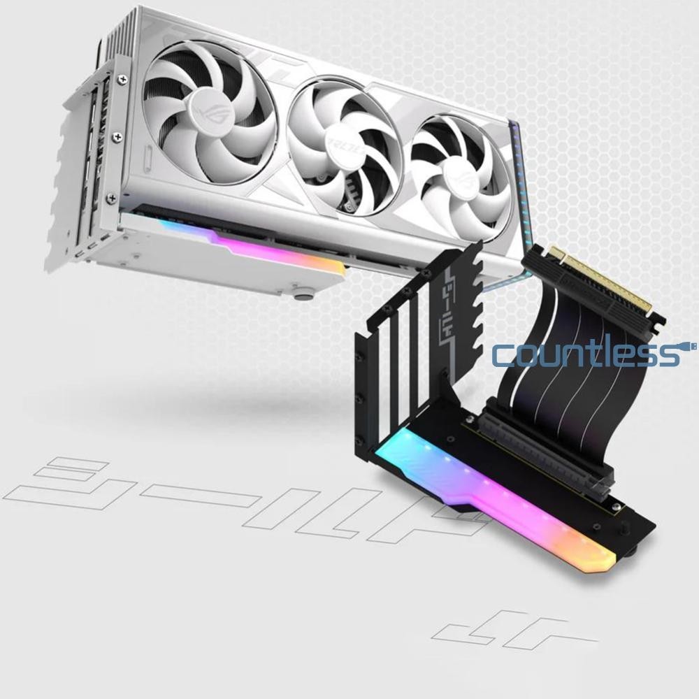Vertical Video Card Holder Kit with 15cm PCI-E 4.0 X16 Riser Cable GPU ...