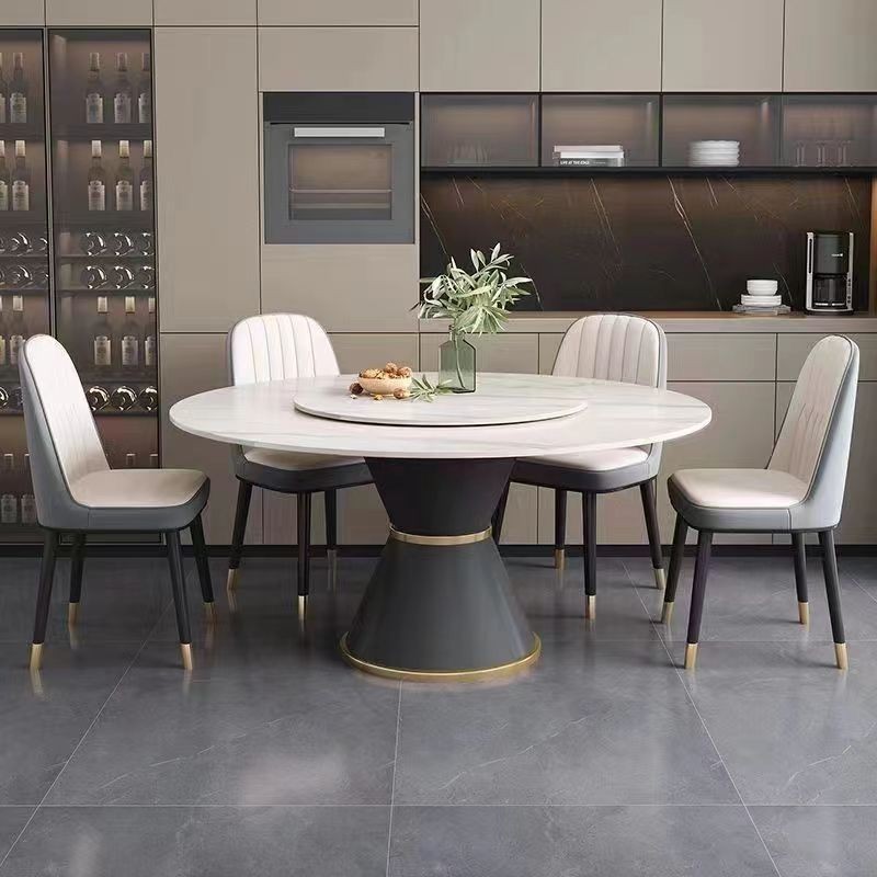Plat batu itali meja makan dan kerusi menetapkan meja minimalis moden ...