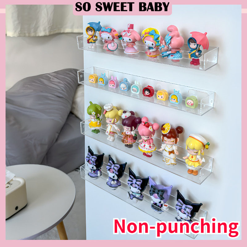 1PC Wall Mounted Figures Display Rack Blind Box Figures Showcase Stand ...