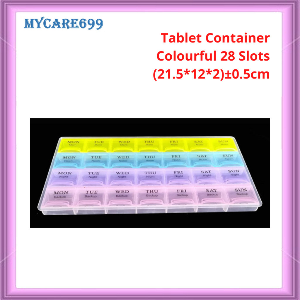 Pill Medicine Container Pill Storage Case Holder Kotak Bekas Ubat ...