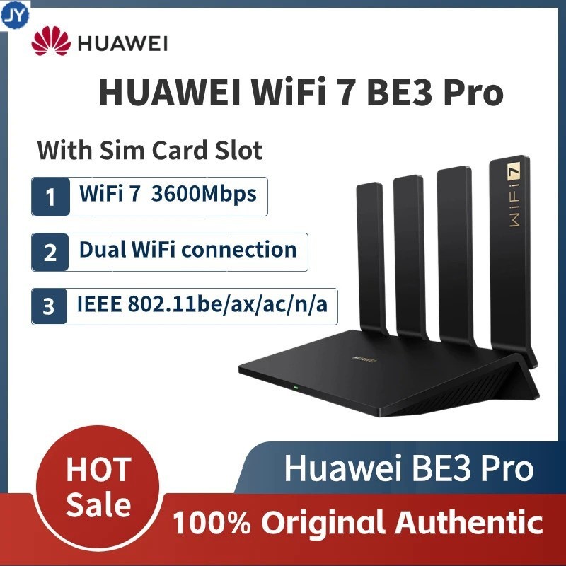 Asal Huawei BE3 Pro Wireless Router wi-fi 7 3600Mbps rangkaian isyarat Repeater Quad Core 2.4GHz ...