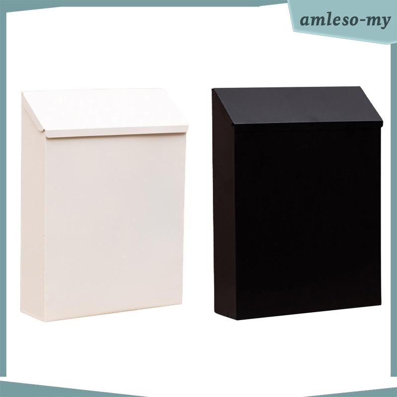 [AmlesoMY] Drop Box with Lock Decorative Rainproof Letter Box Wall ...