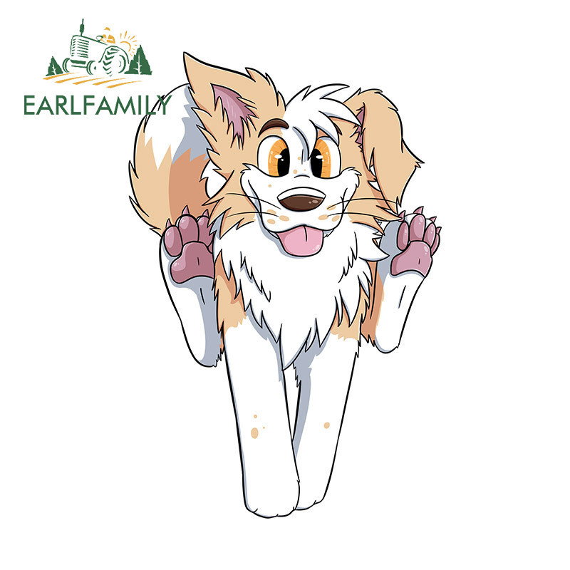 EARLFAMILY 13cm x 8.7cm for Cute Furry Fox Car Stickers Occlusion ...