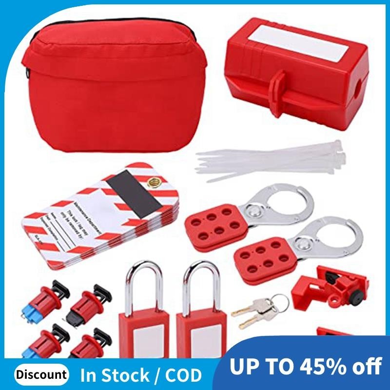Electrical Circuit Breaker Lockout Tagout Set Safty Padlock Set Kit ...