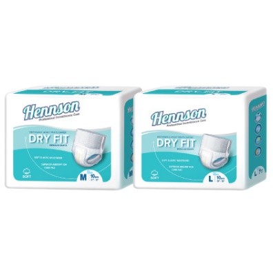 HENNSON DRY FIT DISPOSABLE ADULT PANTS DIAPER SIZE M / L 10S | Shopee ...