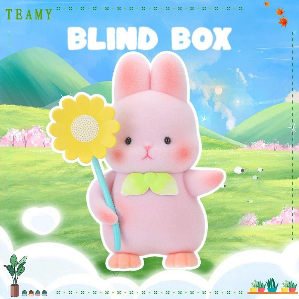 TEAMY Rabbit Box, Ornament Pink Rabbit Blind Bag, Anime Action Figure ...