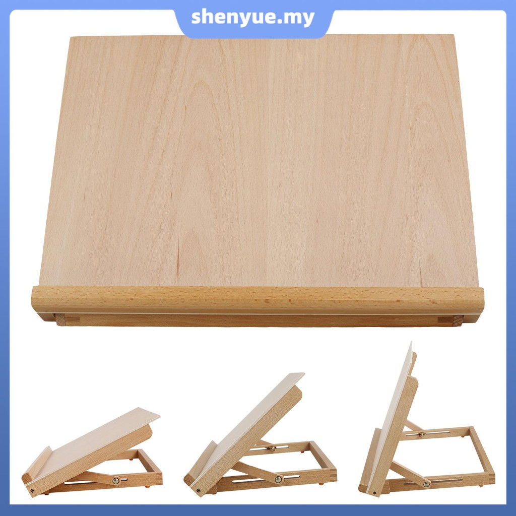 Large Drawing Board Easel Solid Beech Wood Tabletop Painting Easel with ...