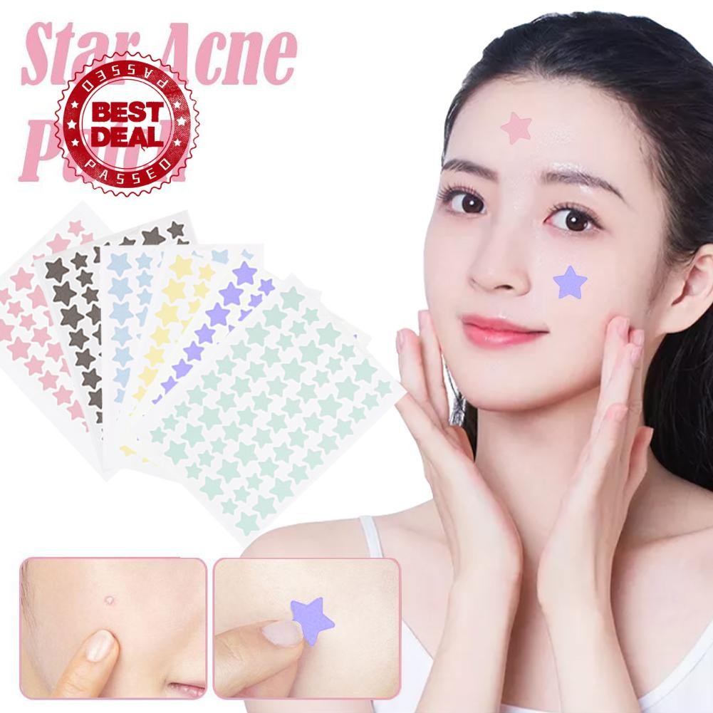 Star Shaped Colored Acne Sticker Color Acne Patches Repair Acne Up ...