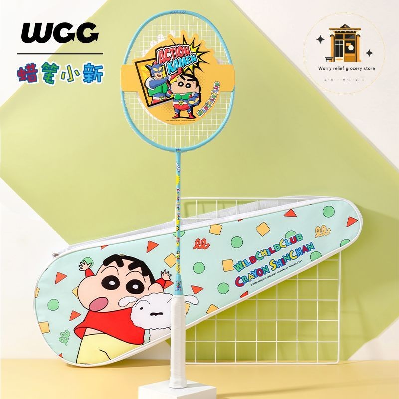 Wcc Crayon Shin-Chan Co-Branded Badminton Racket Full Carbon Fiber ...