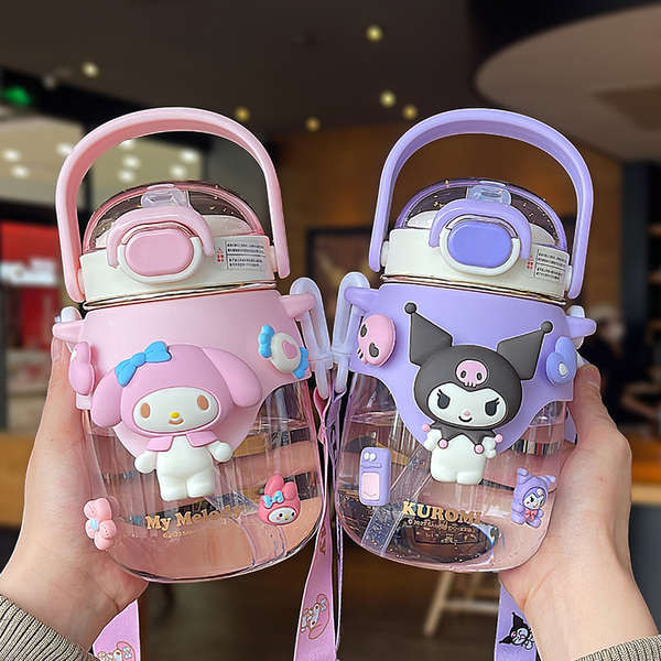 botol air tahan sejuk kuromi botol kuromi botol air kuromi Sanrio Culomi Tritan Straw Cup Kanak ...