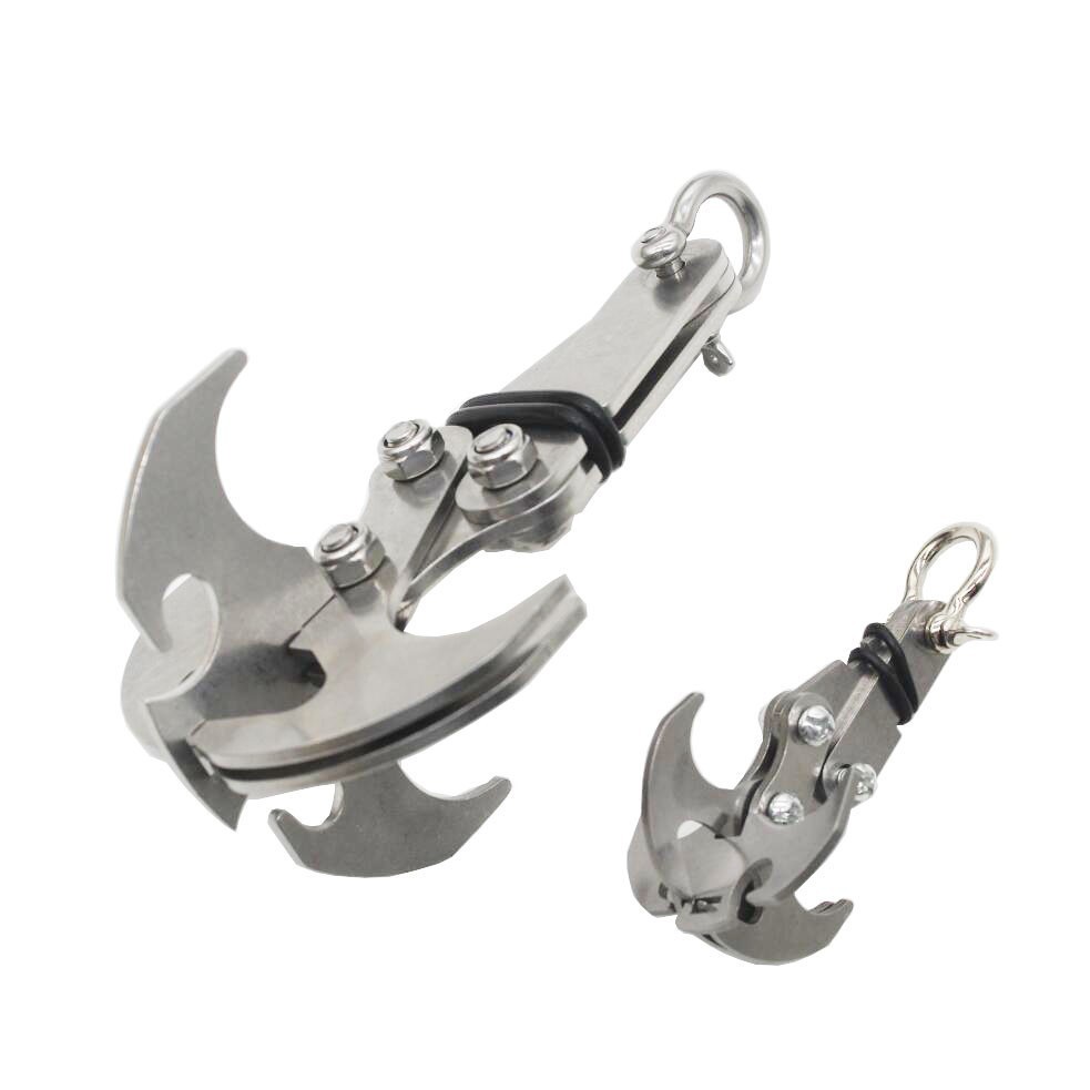 Stainless Steel Outdoor Climbing Hook Gravity Hook Survival Folding ...