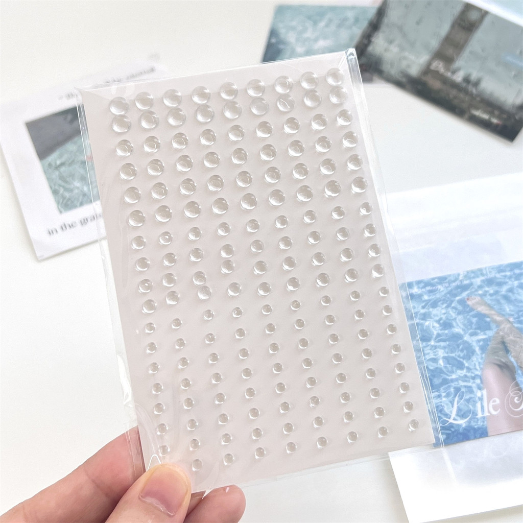 162pcs Transparent Water Droplet Stickers 3D Sticker Gift Packaging ...