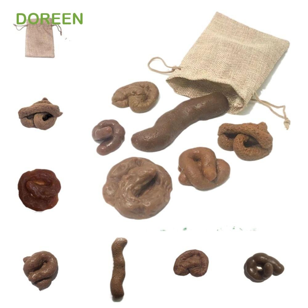 DOREEN 6Pcs/set Turd Mischief Toys, Realistic Shit Simulation Plastic ...