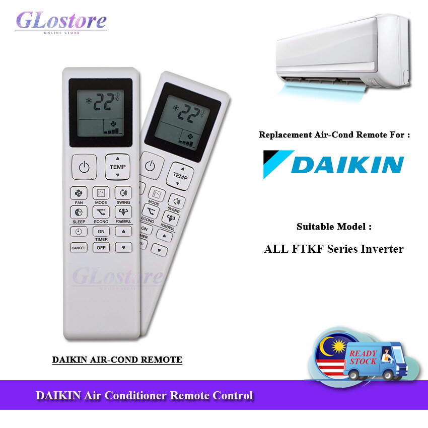 REPLACEMENT DAIKIN INVERTER FTKF SERIES AIR COND REMOTE CONTROL KAWALAN ...