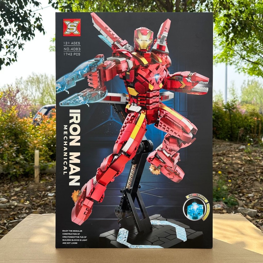 Marvel Superhero Iron Man Assembly Model Action Figures Lego ...