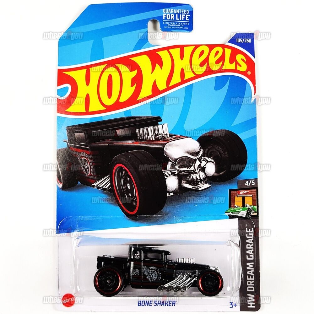 2022 Hot Wheels BONE SHAKER #105 black - HW Dream Garage - 1:64 Mattel HVC43 | Shopee Malaysia