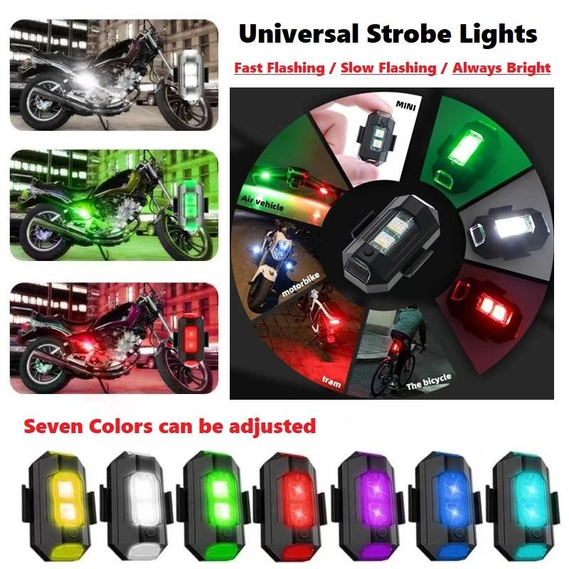 Motorcycle Bike Lights Auto Lights Headlights Retrofit Flash LED Tail ...