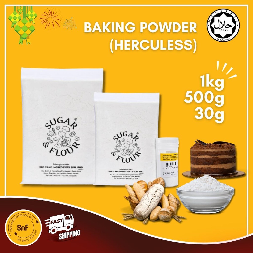 Baking Powder (Herculess) 30g / 500g / 1kg | Shopee Malaysia