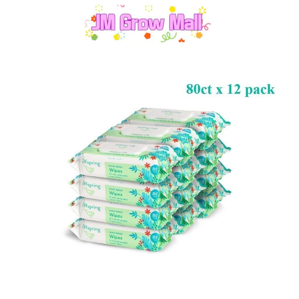 Offspring Plant-Based Wipes (80ct x 12 Packs) | Shopee Malaysia