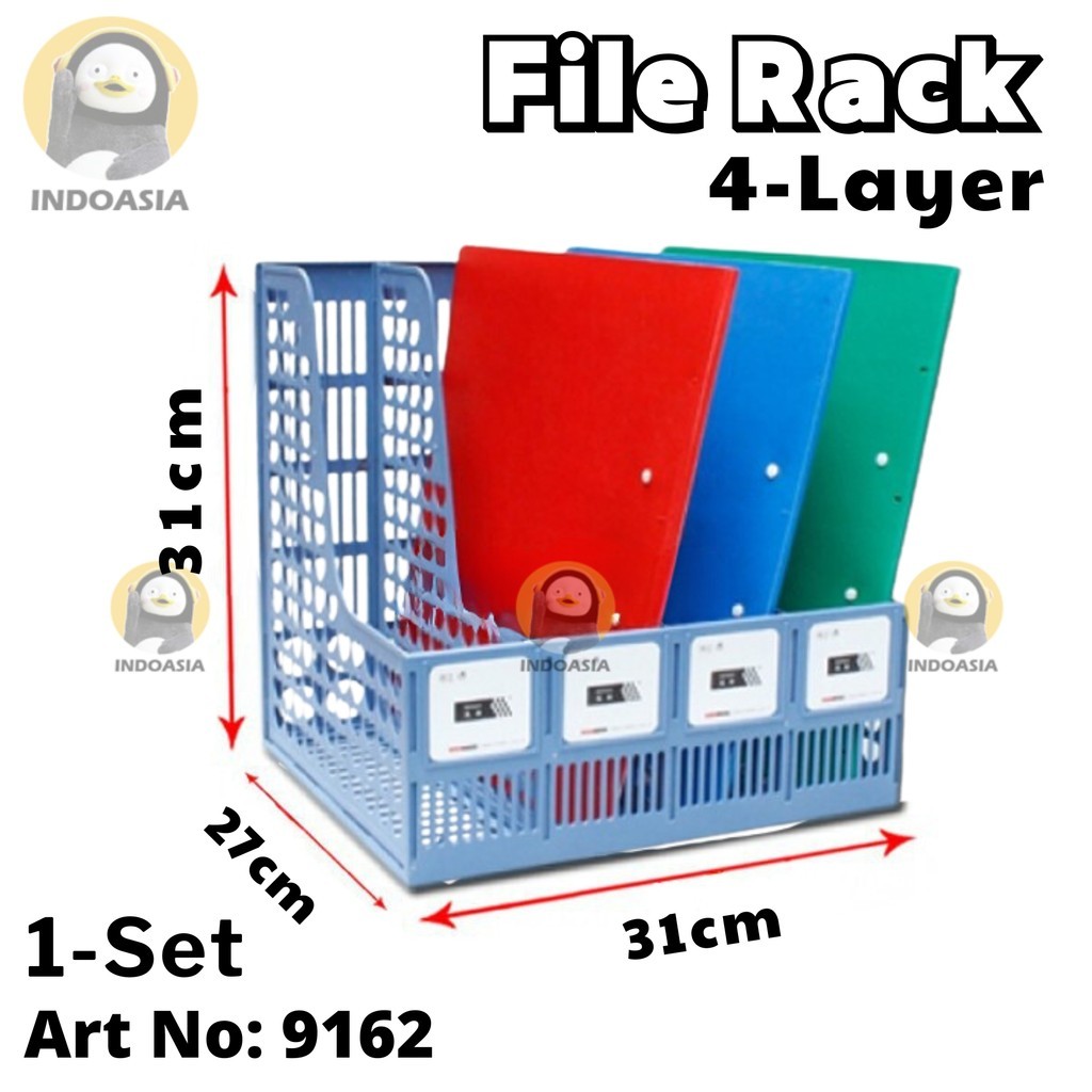 ***CLEARANCE STOCK*** File Rack 4-Layer File Rack Magazine Rack -DF9162 ...