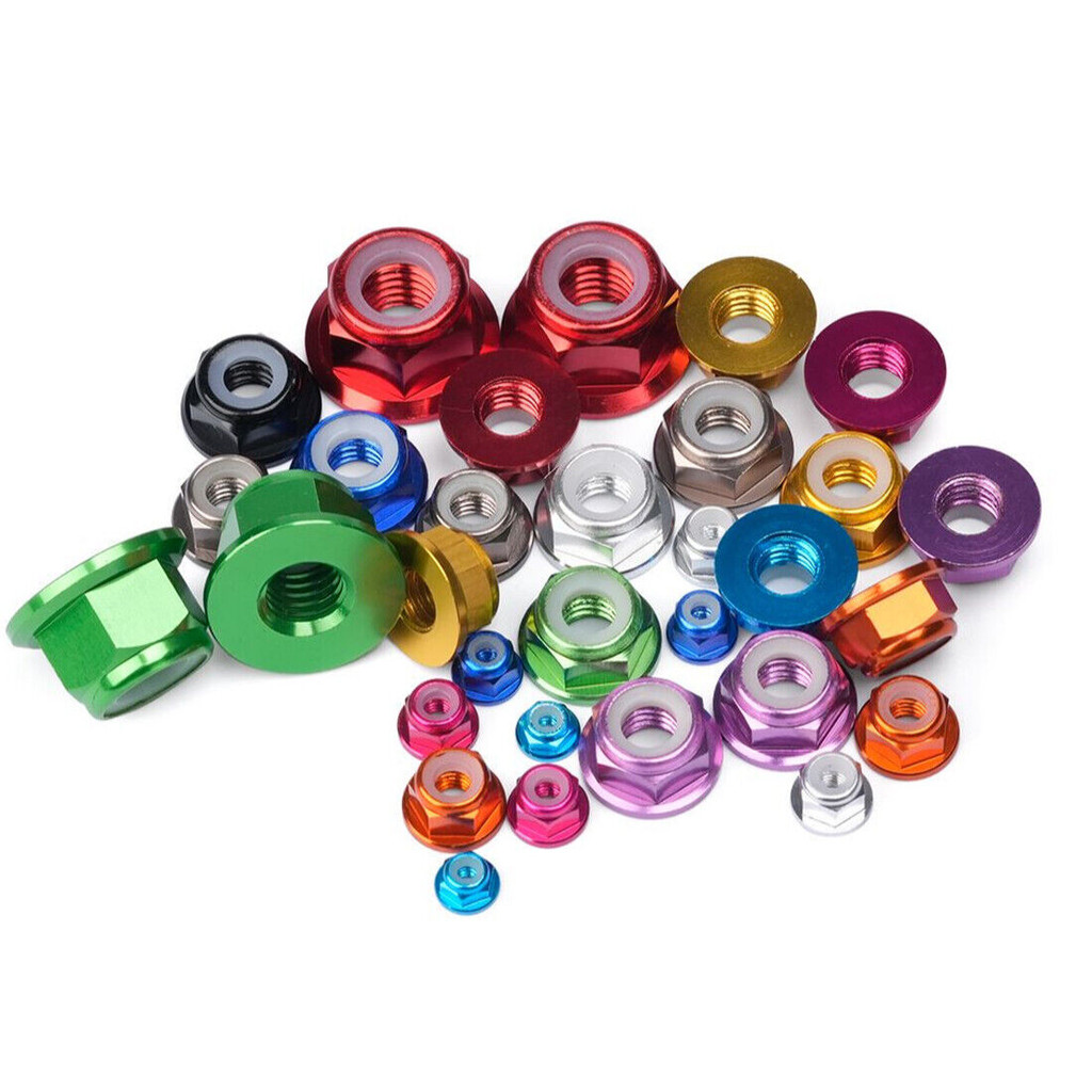 1PCS M2 M2.5 M3 M4 M5 M6 M8 Nylock Locking/Flange/Hex Full Nuts Aluminum Nut | Shopee Malaysia