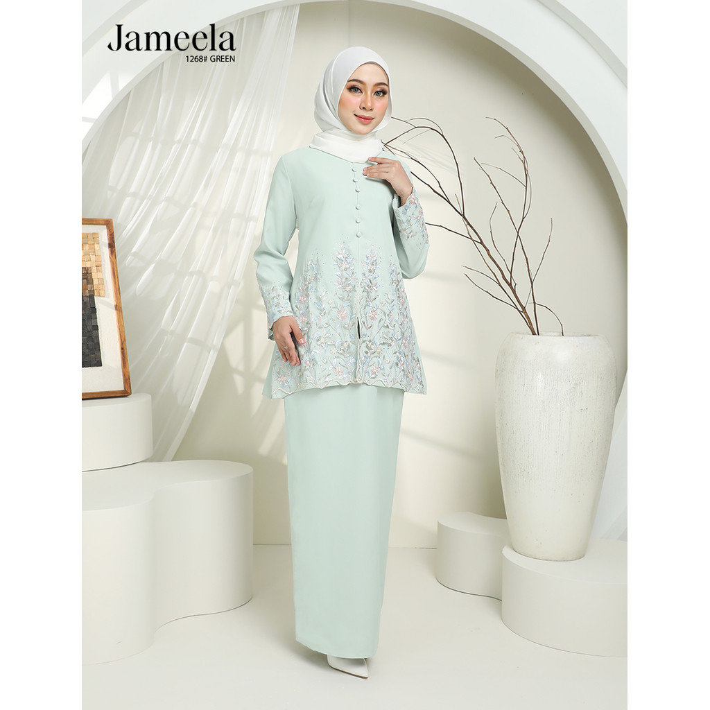JAMEELA KURUNG MODERN (GREEN) 1268 | Shopee Malaysia