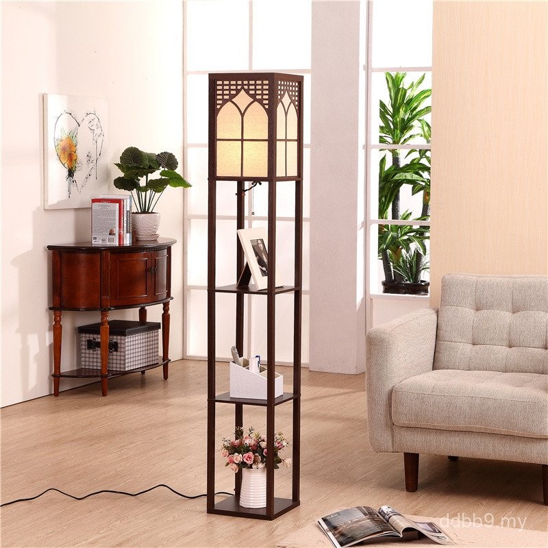 Lampu rak pelbagai fungsi vintej Rom Lampu lantai ruang tamu moden yang ...