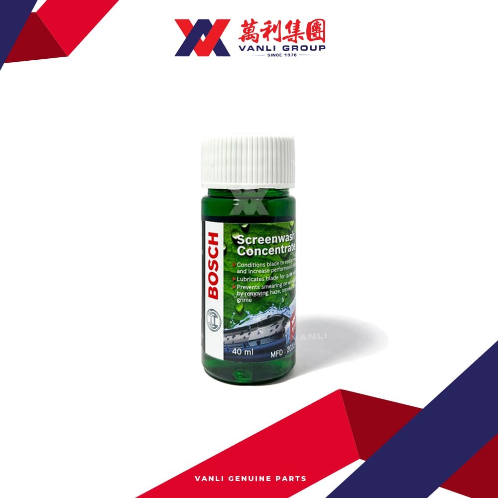 Bosch Screenwash Concentrate 40ml (Windscreen Washer) - 0986365999 ...