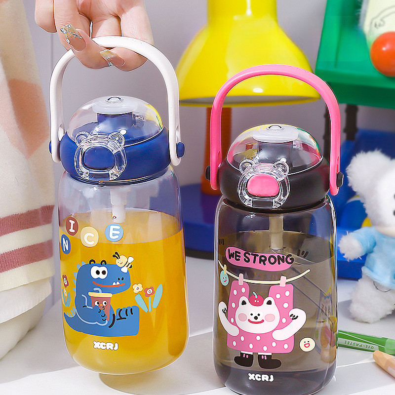 Cute Straw Cup Girls Good-looking Shatter Proof Plastic Cup Tumbler ...