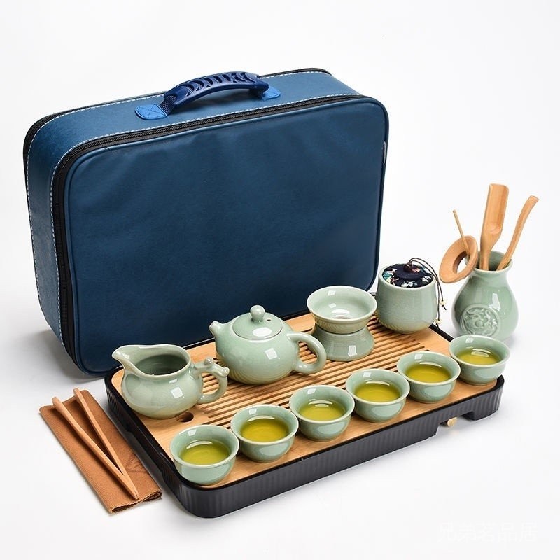 [Tea settea set]tea set, teacup, Chinese style tea set suit, Ge kiln ...