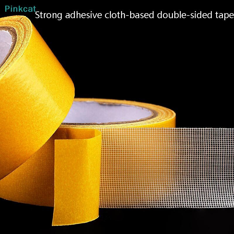 Pinkcat 5M Double Sided Cloth Base Tape Translucent Waterproof Super ...