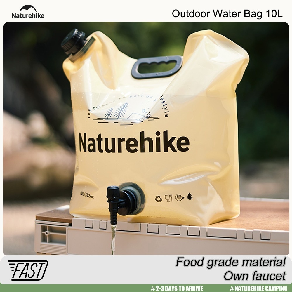 Naturehike Outdoor Water Bag 10L Large Capacity Foldable Food Grade ...