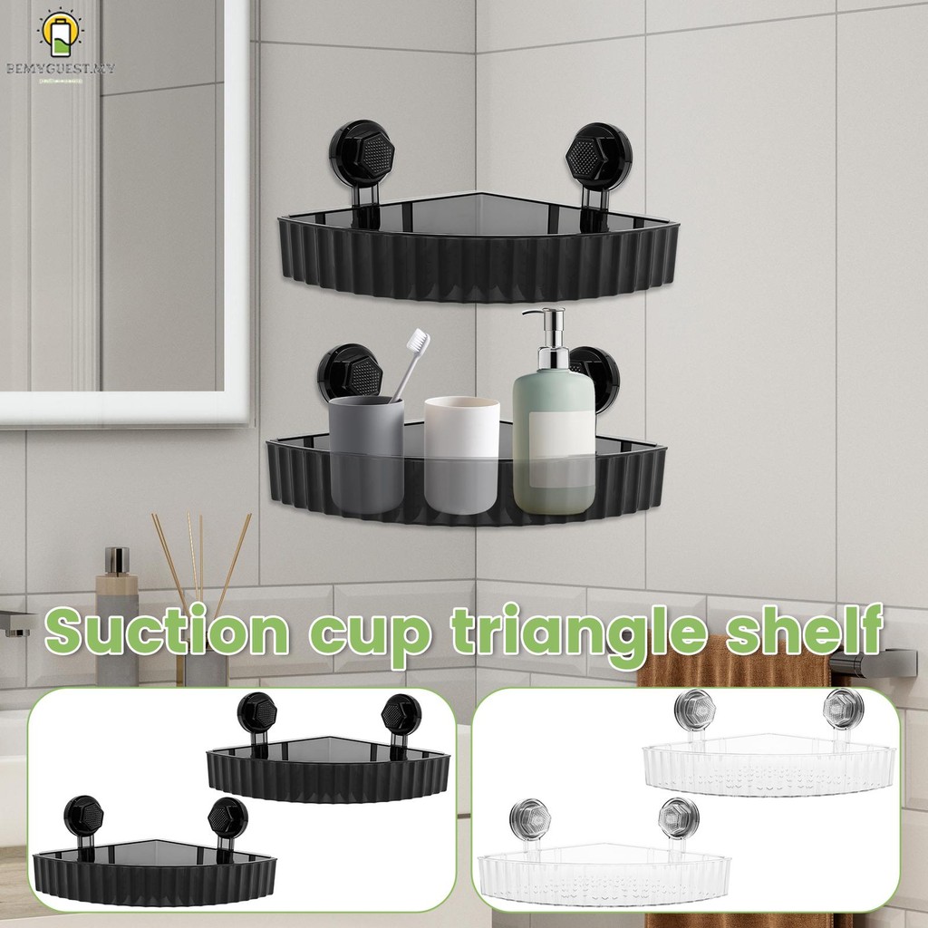 2Pcs Corner Shower Organizers Corner Shower Caddy With Suction Cup ...