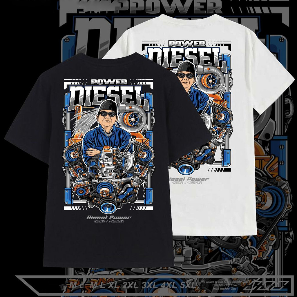 Diesel Power T-shirt Engine Power Diesel Clothes Racing T-shirts ...