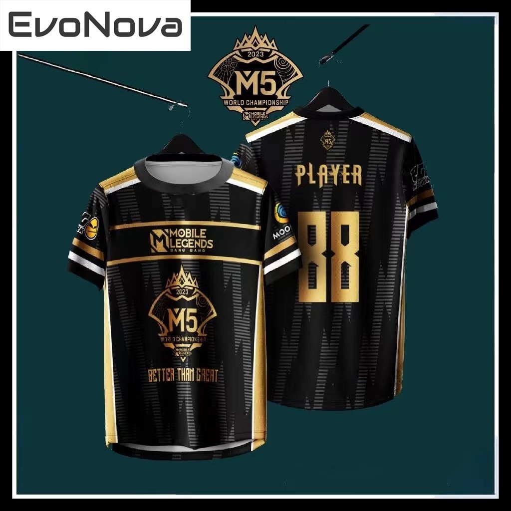 【Free Custom Name & Number】M5 MOBILE LEGENDS FULL SUBLIMATION Jersey ...