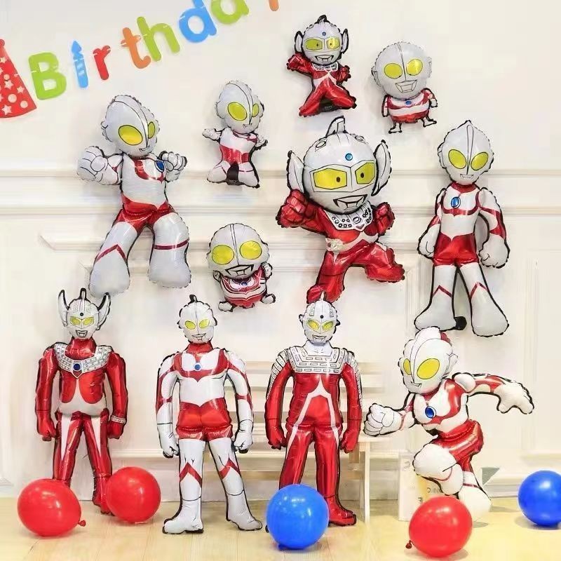 Ultraman Theme Balloon Birthday Aluminum Film Cartoon Children Birthday ...